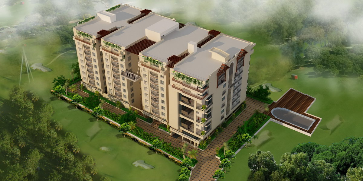 3d Architectural Visualization: Basheer Bagh, Bangalore, India