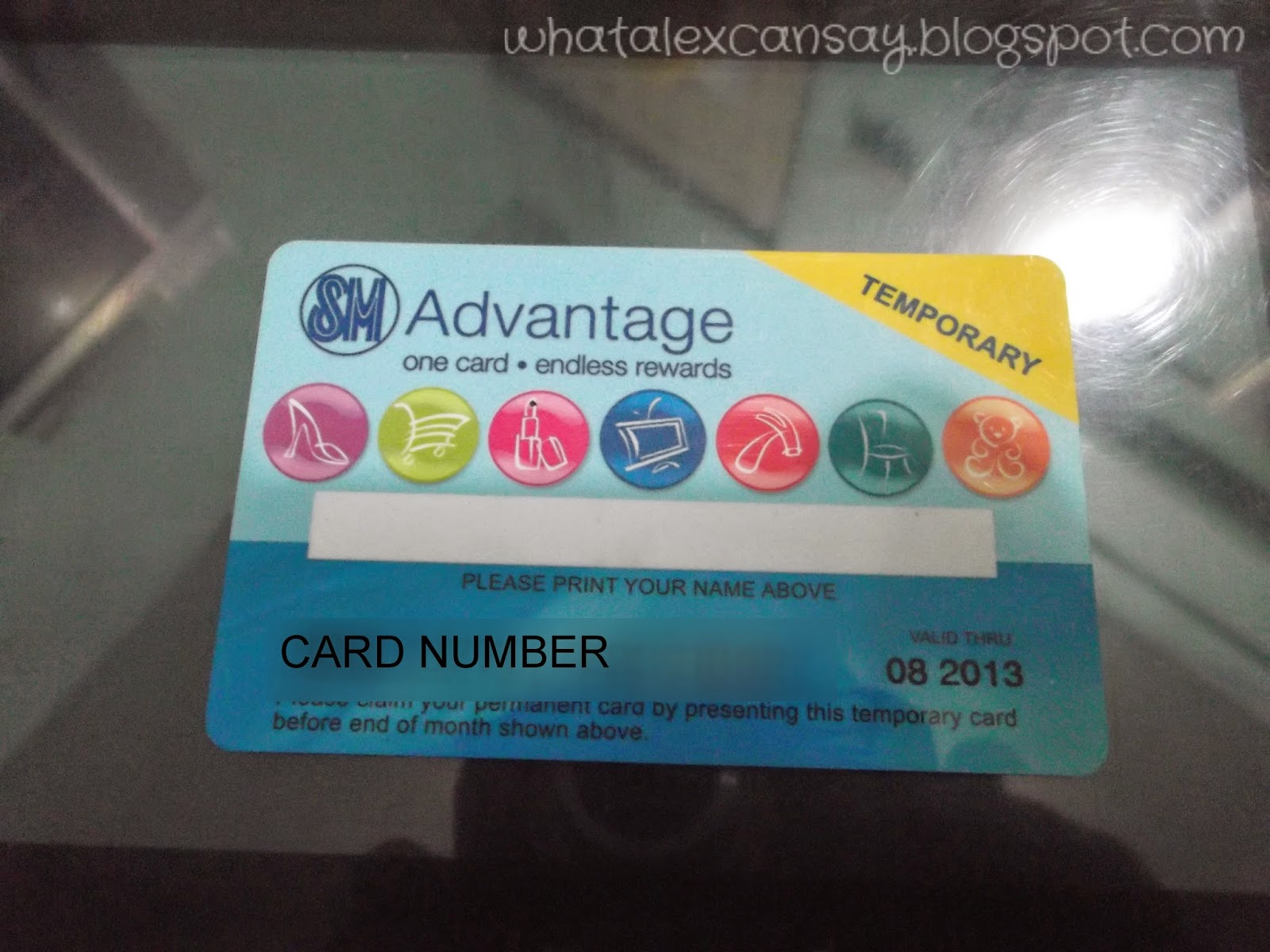 What Alex Can Say: SM Advantage Card Membership Application