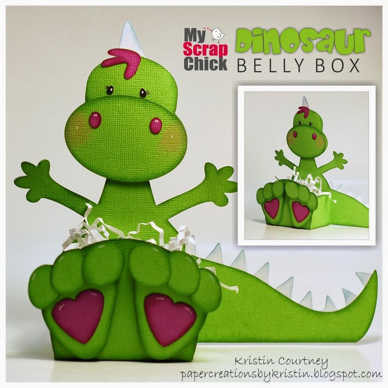 Paper Creations by Kristin: Dinosaur and Monster Belly Boxes