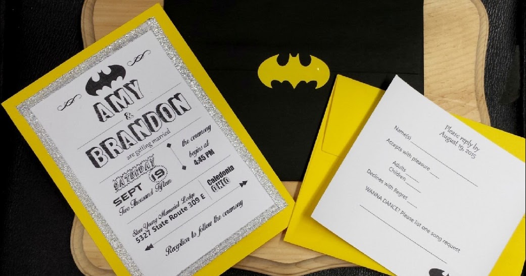 Themed Batman Wedding Invitations and Catwoman Elegant Templates