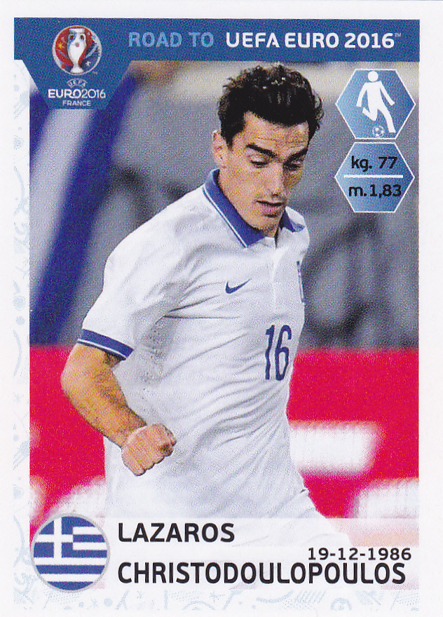 Cromos Grecia Hellas Stickers colección Road to UEFA Euro 2016 de ...