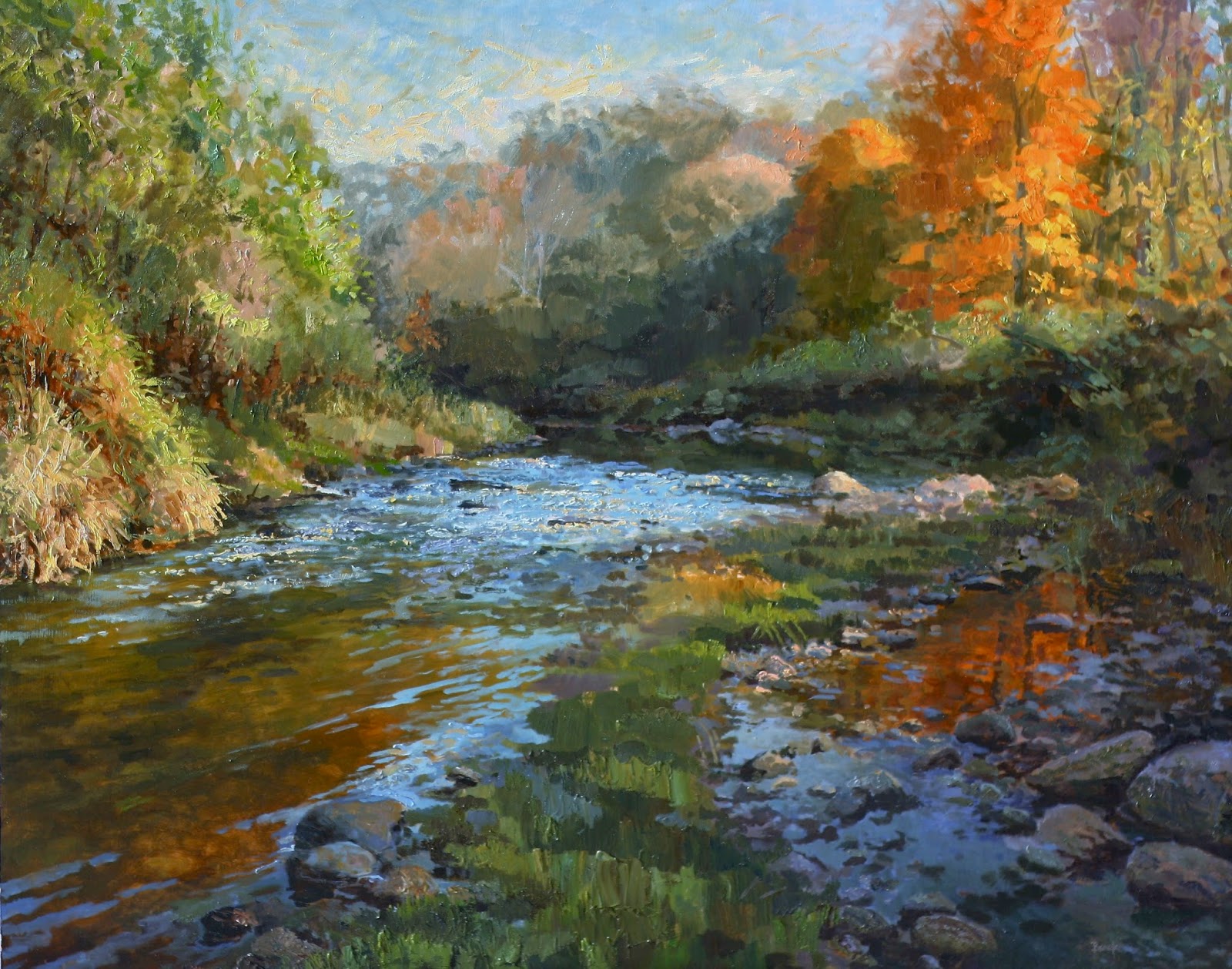 New oil painting "Catfish Creek near the Herb Kebbel wetland in the ...