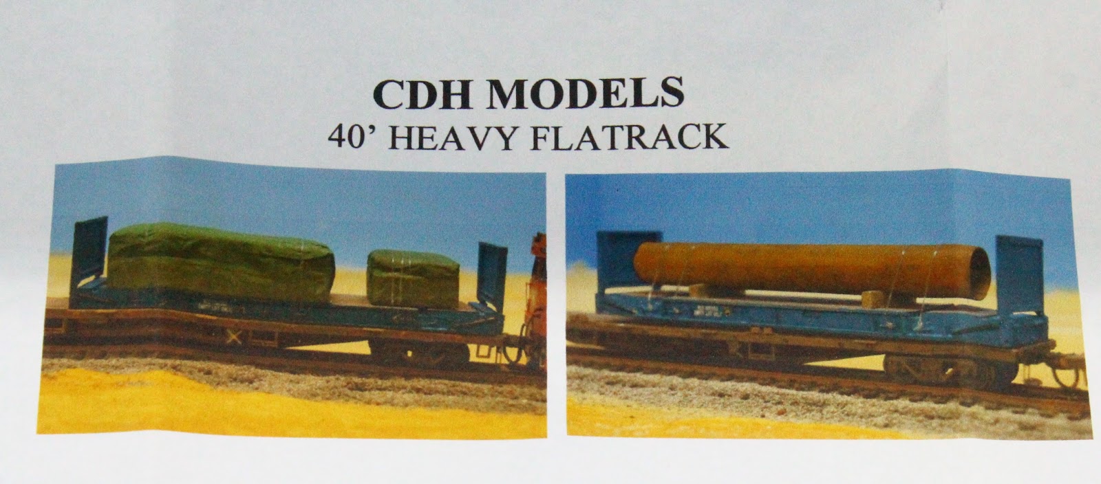 rusted2therails: CDH Models 40' Heavy flatrack