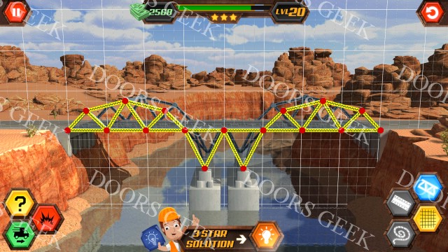 Bridge Construction Simulator [Easy] Level 20 ~ Doors Geek