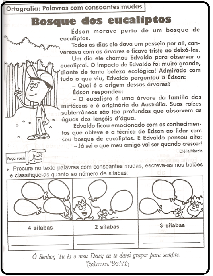 Espaço do Saber: Ortografia: Palavras com consoantes mudas