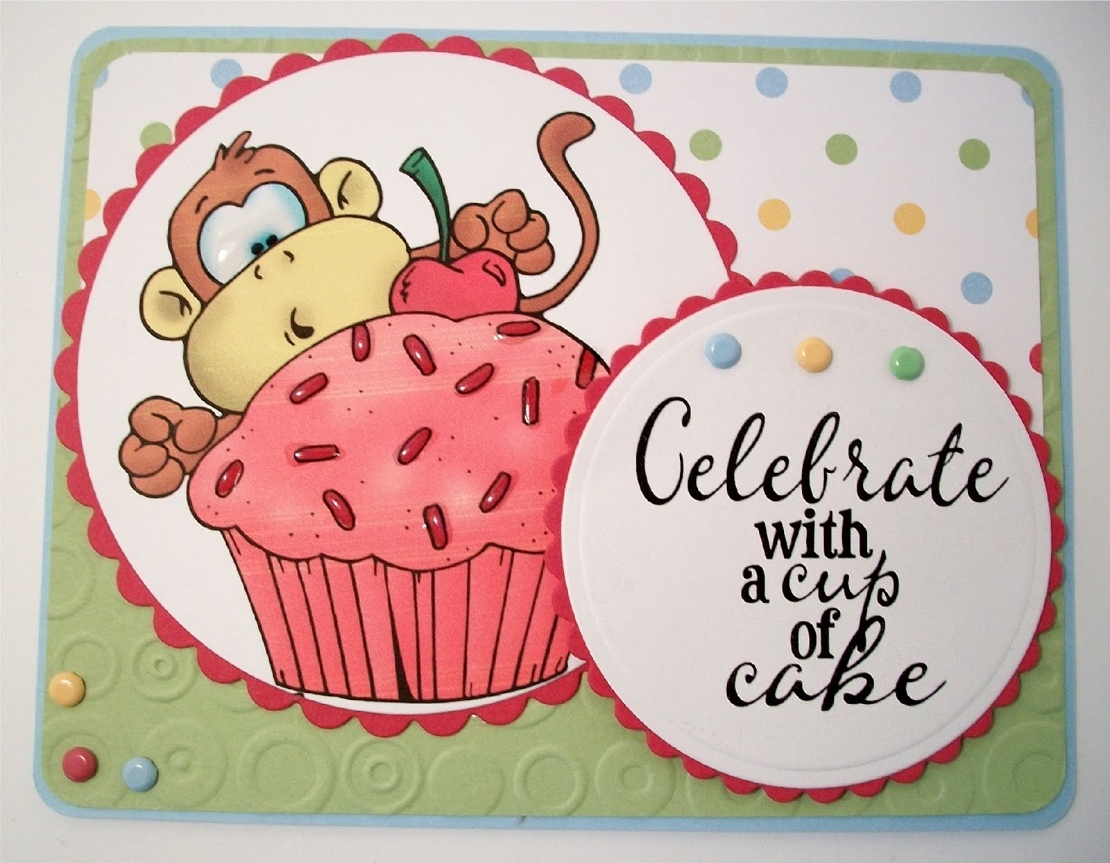 Stamping with a Mission: Dustin Pike - Cupcake Monkey