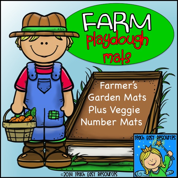 Teach Easy Resources: Farm Playdough Mats