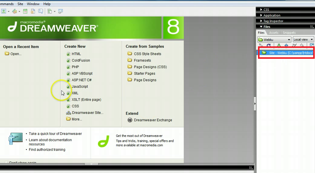 Cara Membuat Site di Macromedia Dreamweaver 8 | Catatan Komputer Online