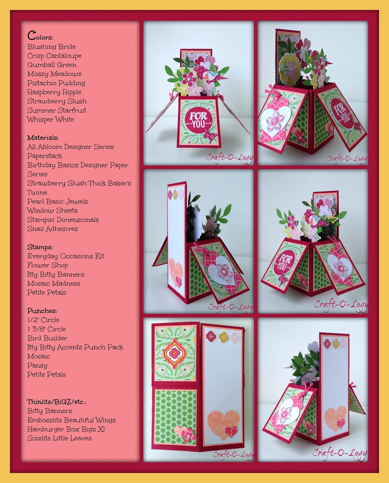 Craft-O-Logy: Flower Box Card