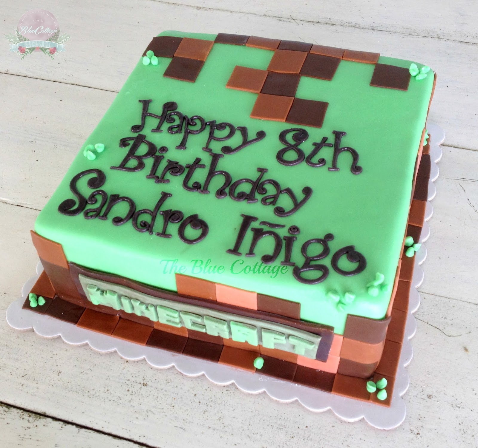 The Blue Cottage: Birthday Cake ~ Minecraft