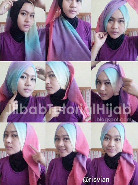 Tutorial Style Hijab Segi Empat - Belajar Hijab