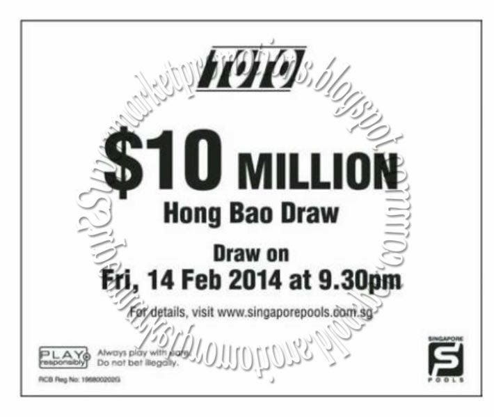 Singapore Pools TOTO $10 Million Hong Bao Draw Winning Numbers Result ...