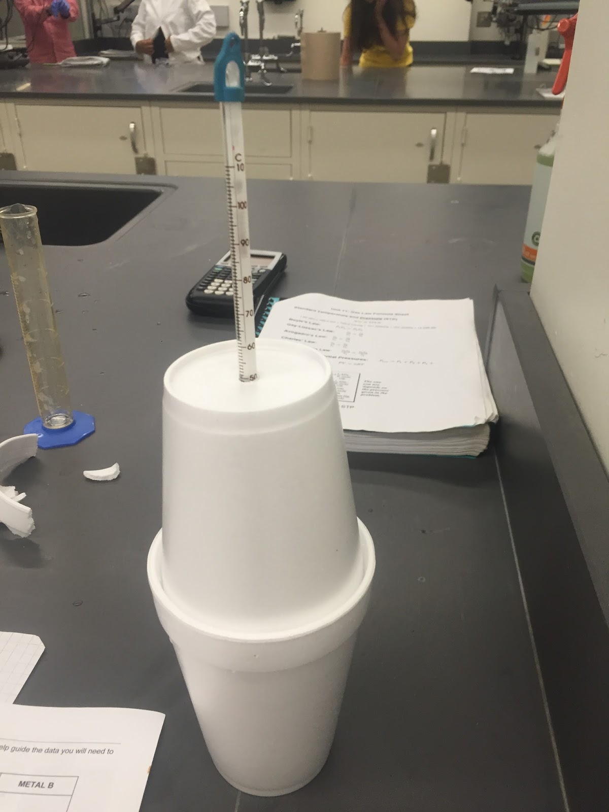 Amelia's CTD Chemistry Honors Laboratory Blog: Lab 16: Specific Heat of ...