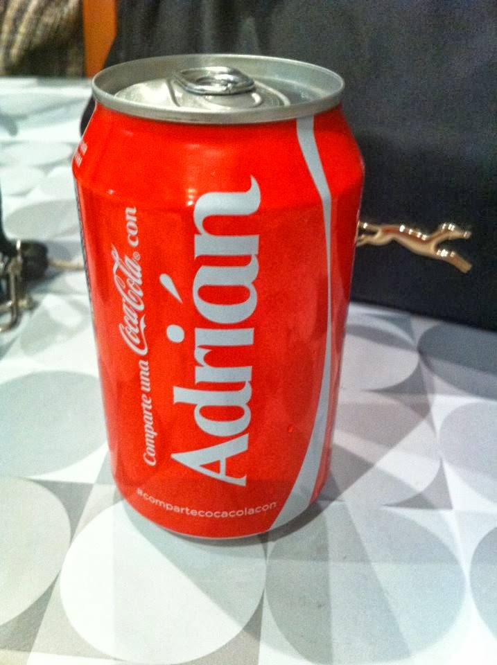 El blog de Adrián: Coca Cola, lata personalizada