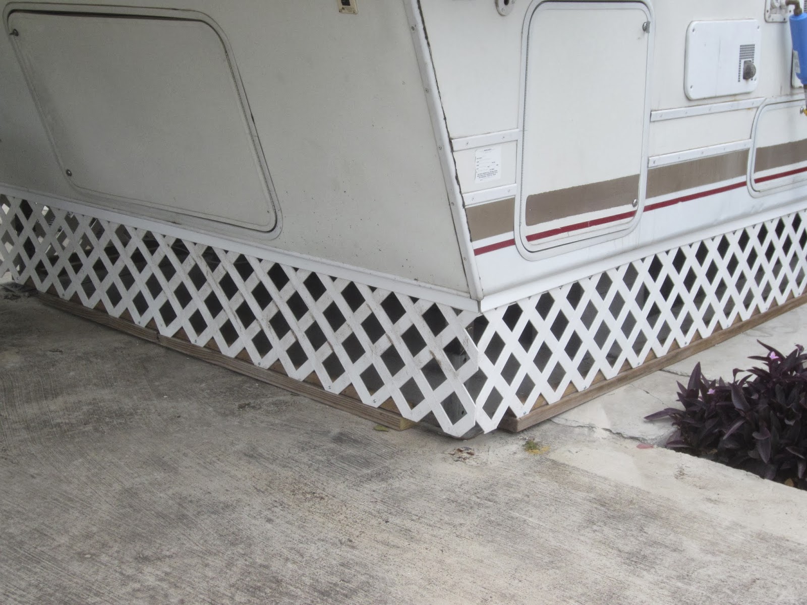 Adventures with Linda and Sea-Enna: DIY - STABILIZING AND SKIRTING THE ...