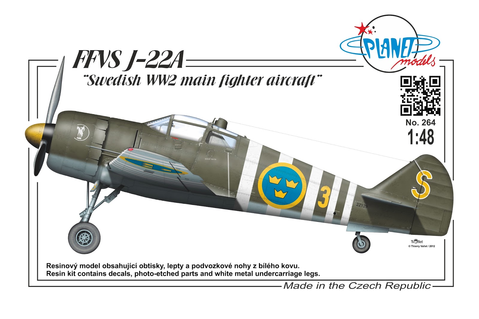 PLT 264 1/48 FFVS J-22A "Swedish WW2 main fighter aircraft"