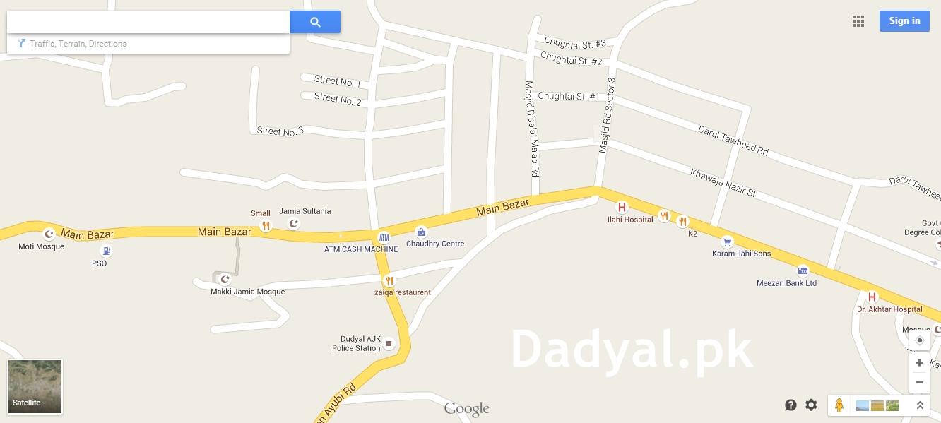 Dadyal on Google Maps ~ Dadyal Online