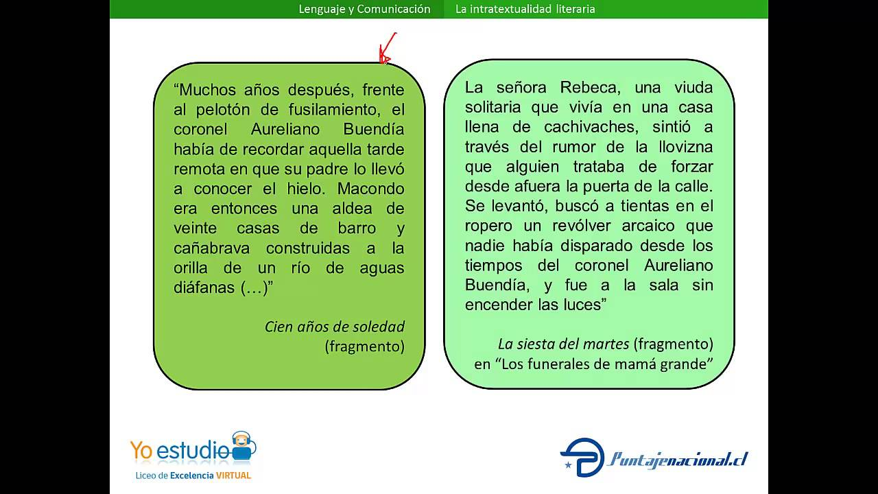 Callejón literario: Intratextual