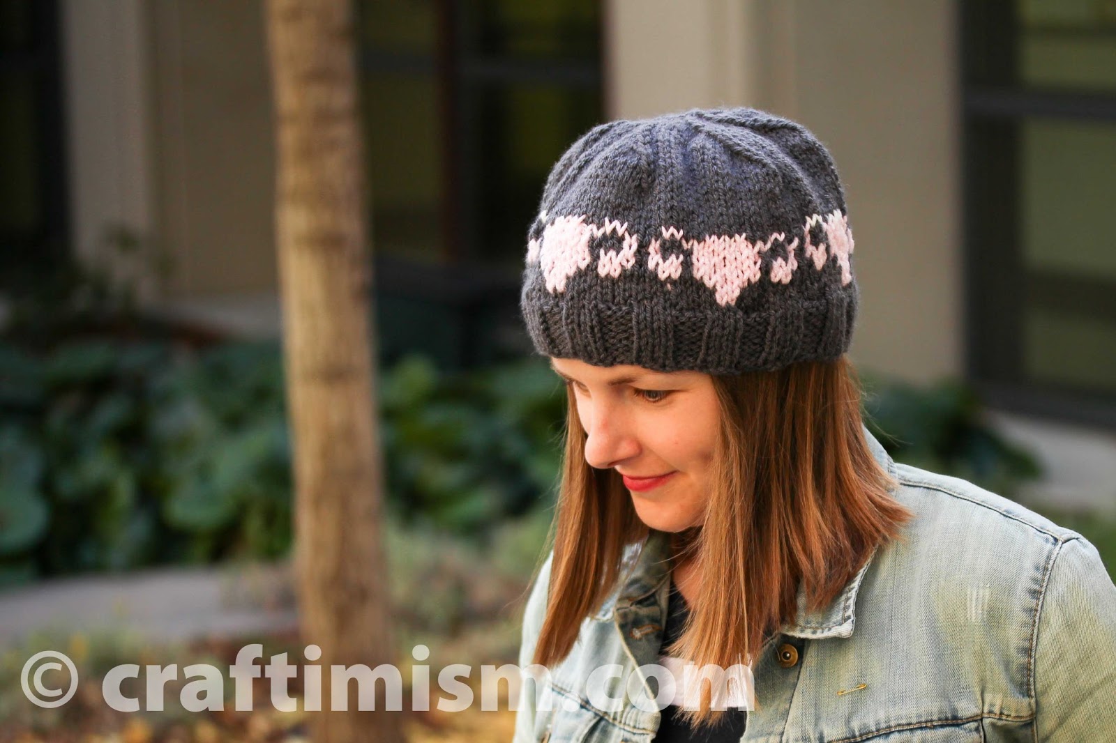 Craftimism: Uterus Patterned Knit Hat