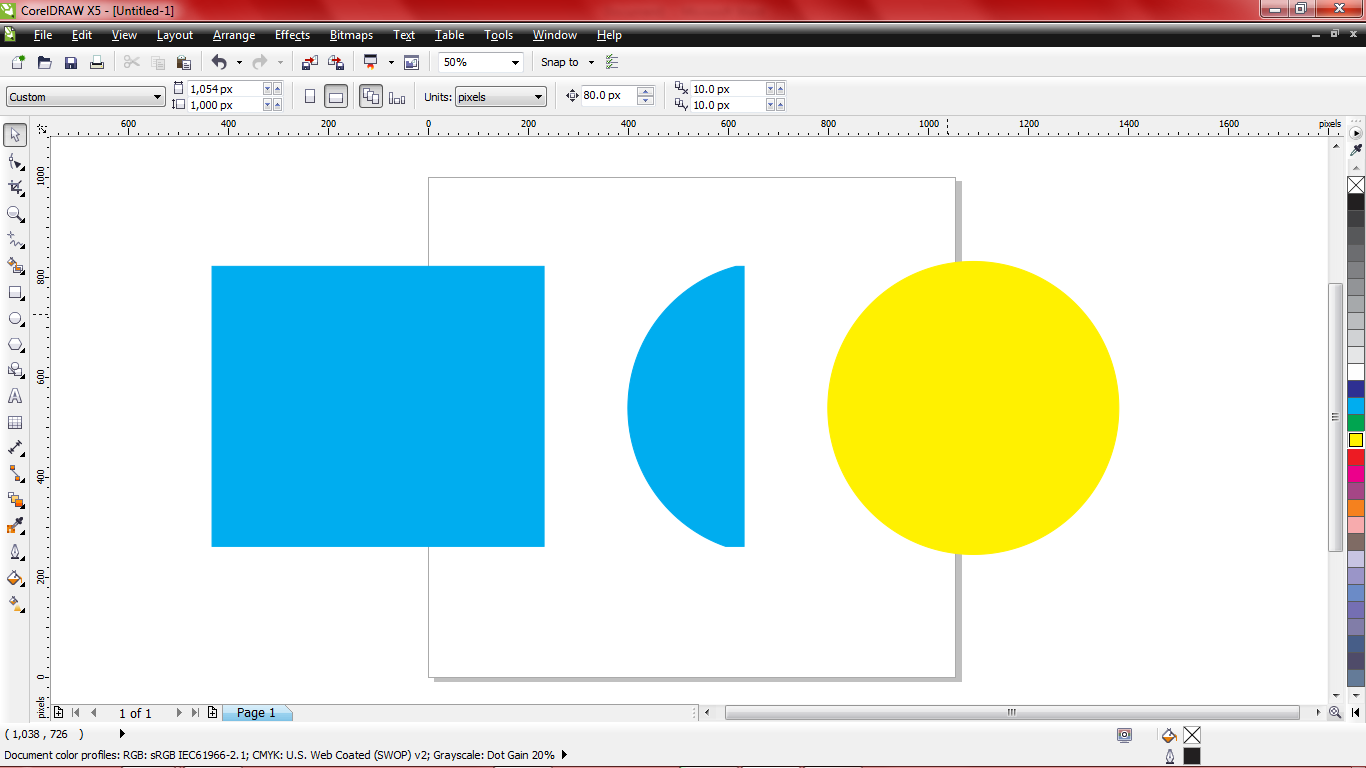Tekhnik Shaping Intersect Di CorelDraw