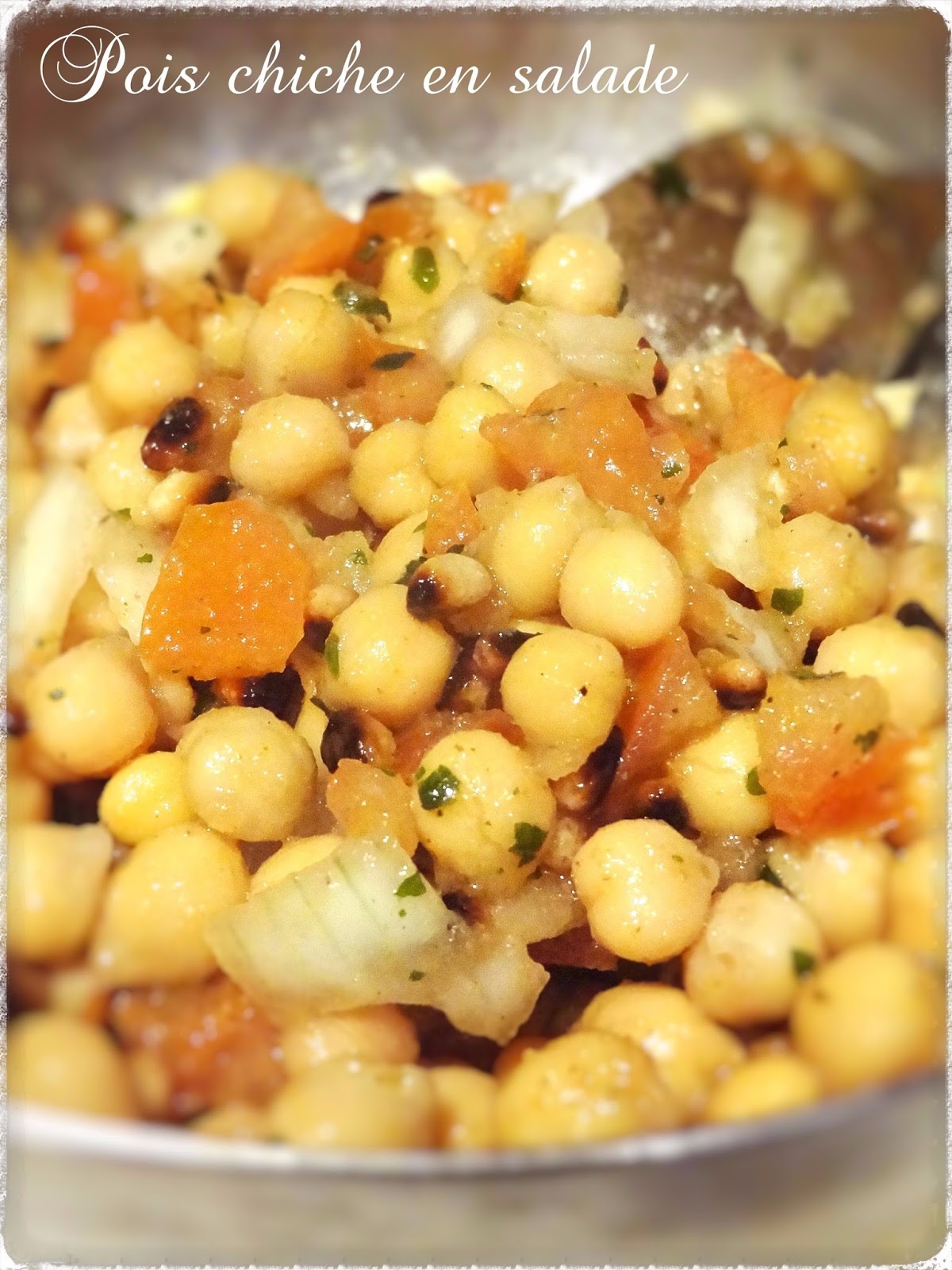 Pois chiches en salade au Thermomix | ~~ Thermomix & cie....