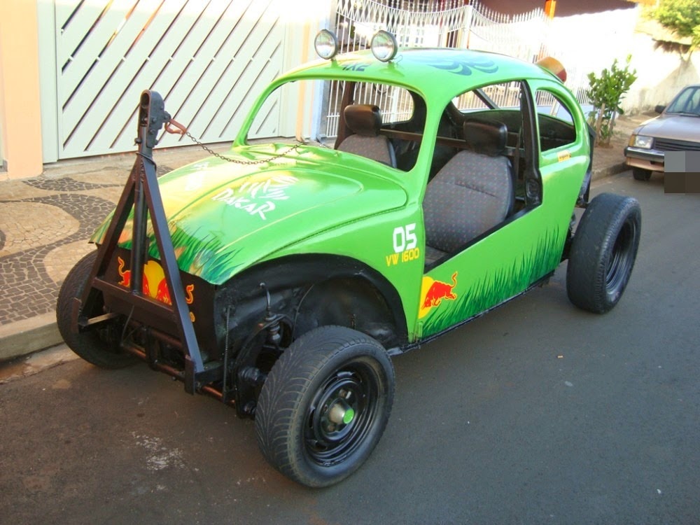 Gaiolas Cross é paixão*: Fusca Baja Verde.