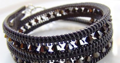 Awesome Layered Zipper Bracelet Tutorial / The Beading Gem