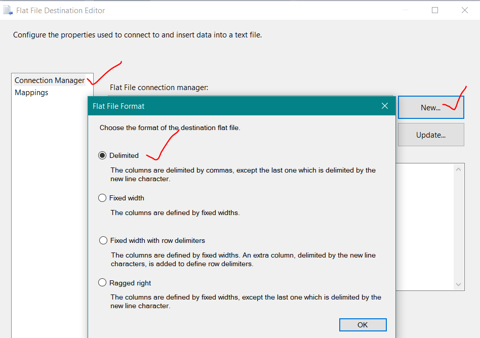 How to Create Multiple Flat File Destinations for each Region Data from Sales Table Source of ...
