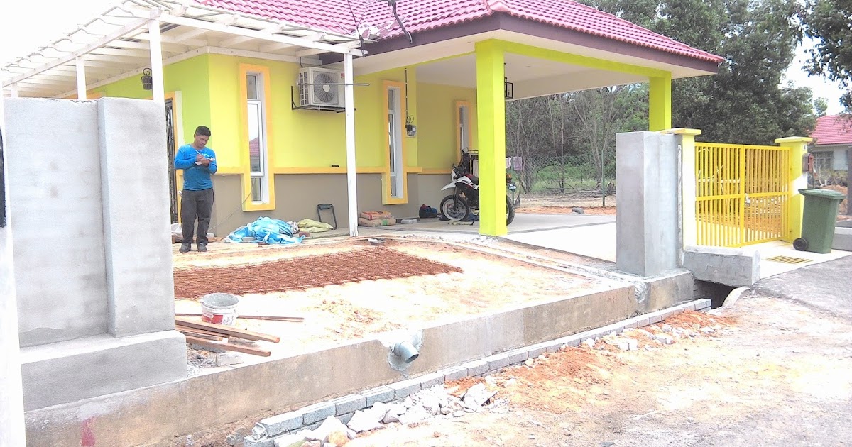 AWNING PAGOLA DAN GRILL : AKADEMIA- MEMASANG TILE PORCH, TIANG & TEMBOK ...