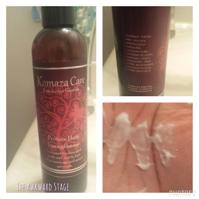 The Awkward Stage: First Impressions: Komaza Protein Hair Strengthener