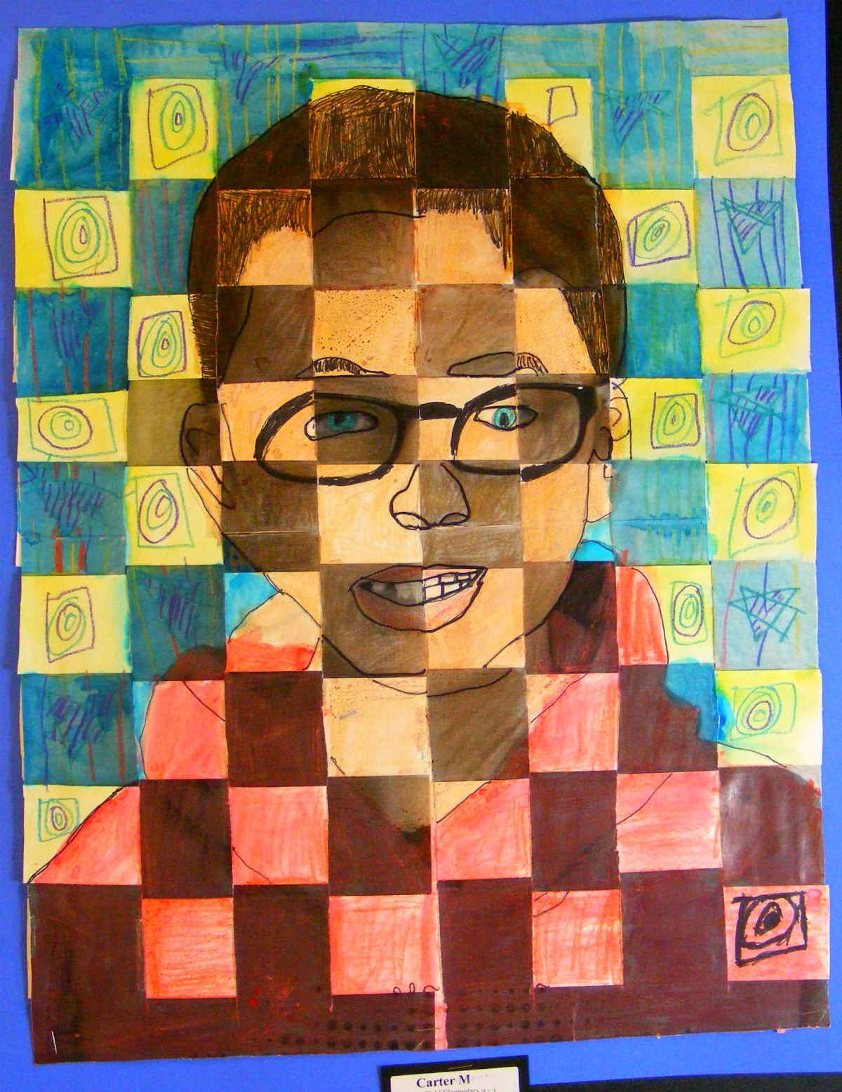 Suffield Elementary Art Blog!: Portrait Weaving Inspired by Chuck Close