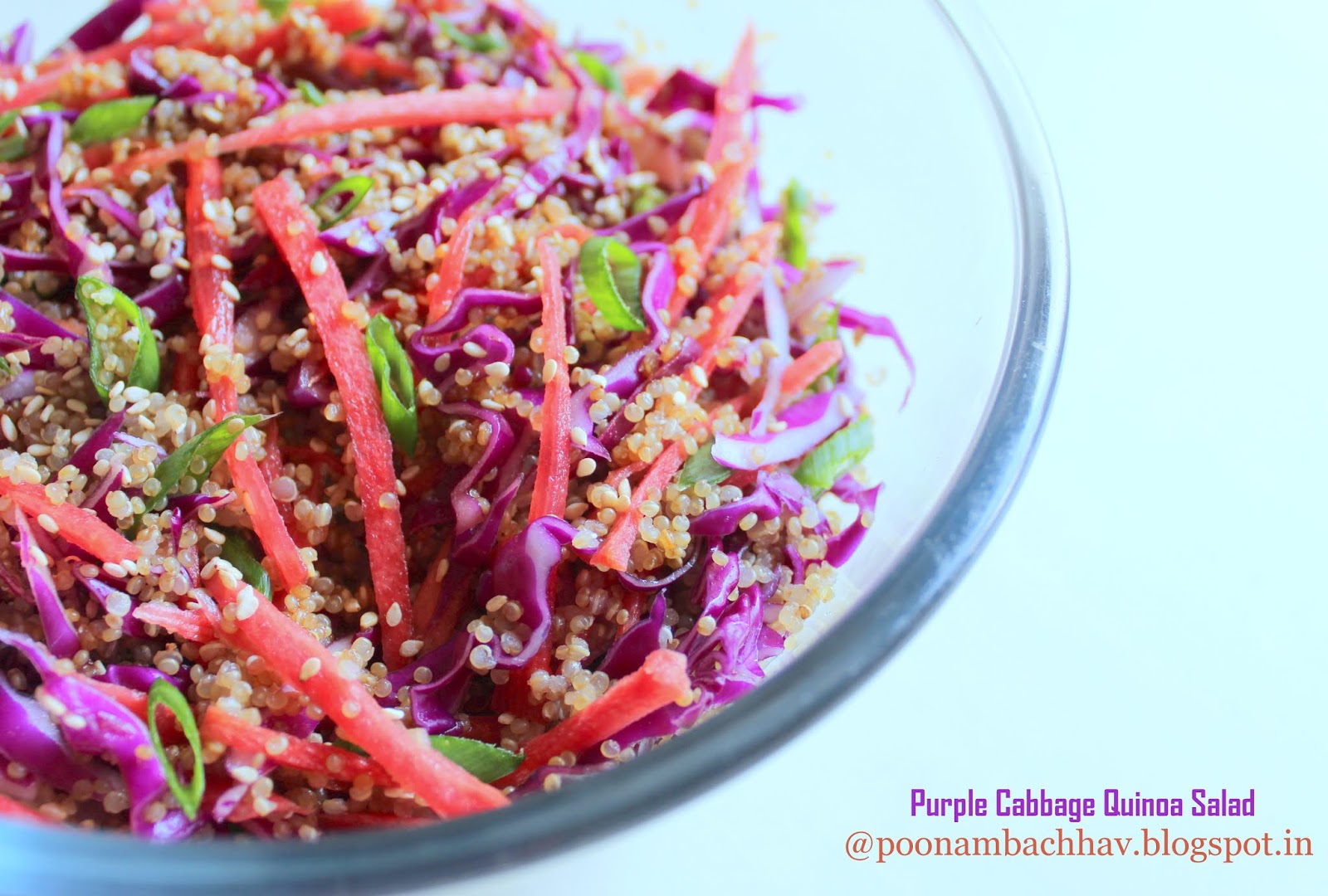 Annapurna: Purple Cabbage Quinoa Salad