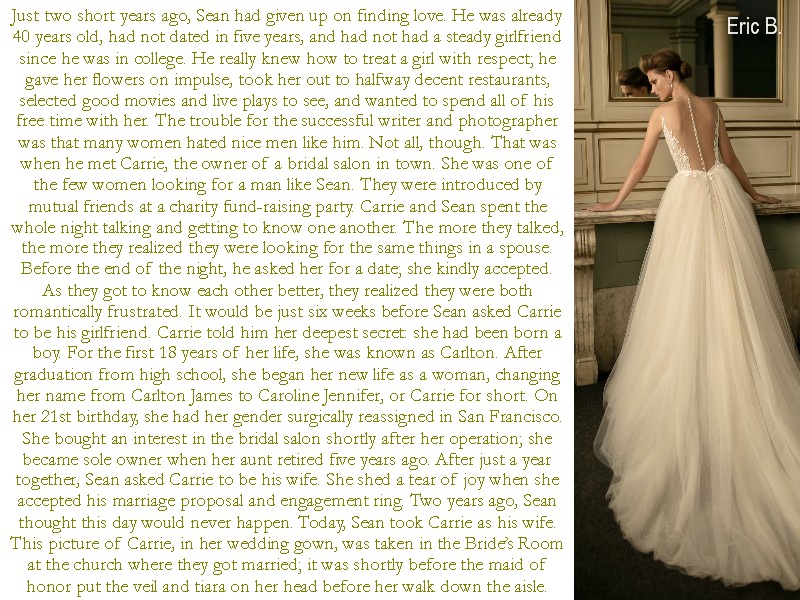 Eric's Transgender Captions: When He Least Expected It