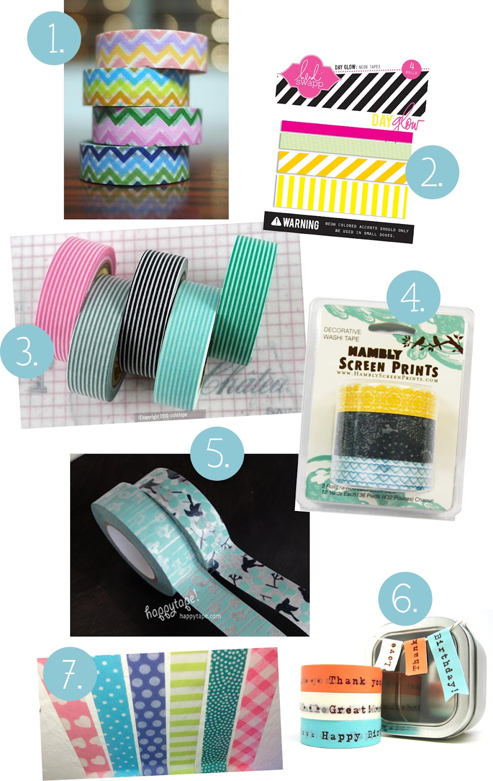 Becky Young Designs: Washi Tape