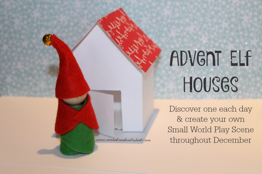 Sun Hats & Wellie Boots: DIY Paper Elf Houses - Perfect for an Advent ...