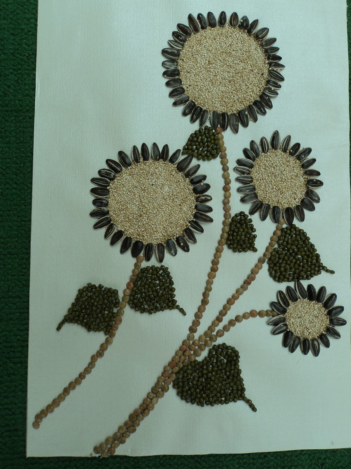 bella creatividad: BELLOS CUADROS CON SEMILLAS SECAS