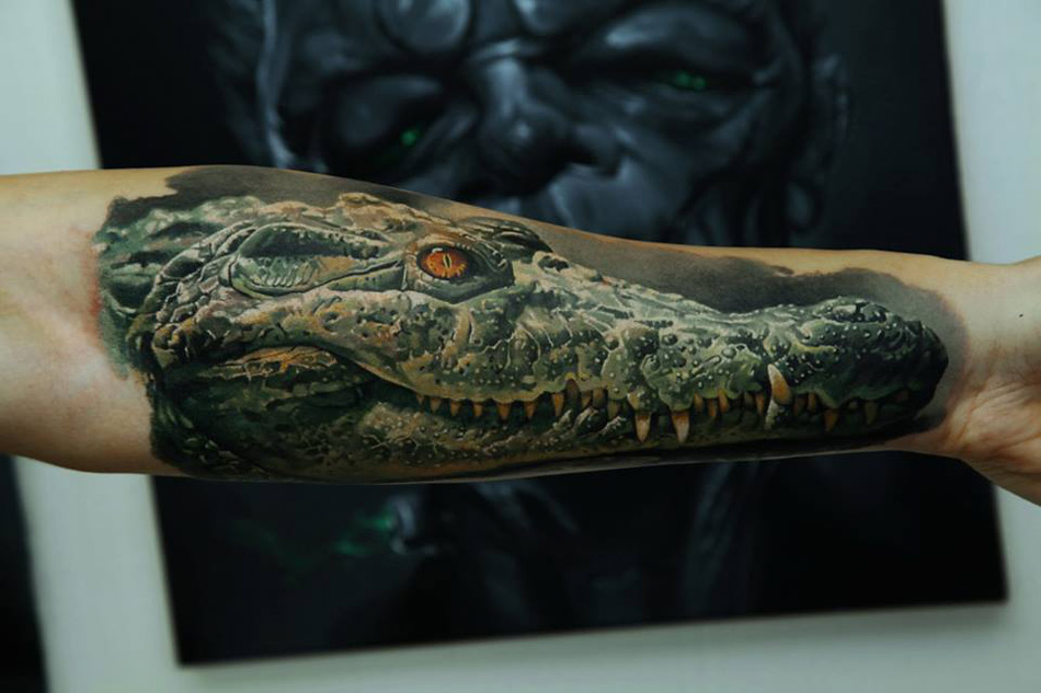 Crocodile Tattoo ~ z Tattoo Geek - Ideas for best tattoos