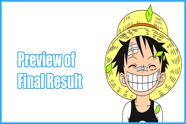 How To Draw Luffy Step By Step For Kids | Drawing Course for Beginners