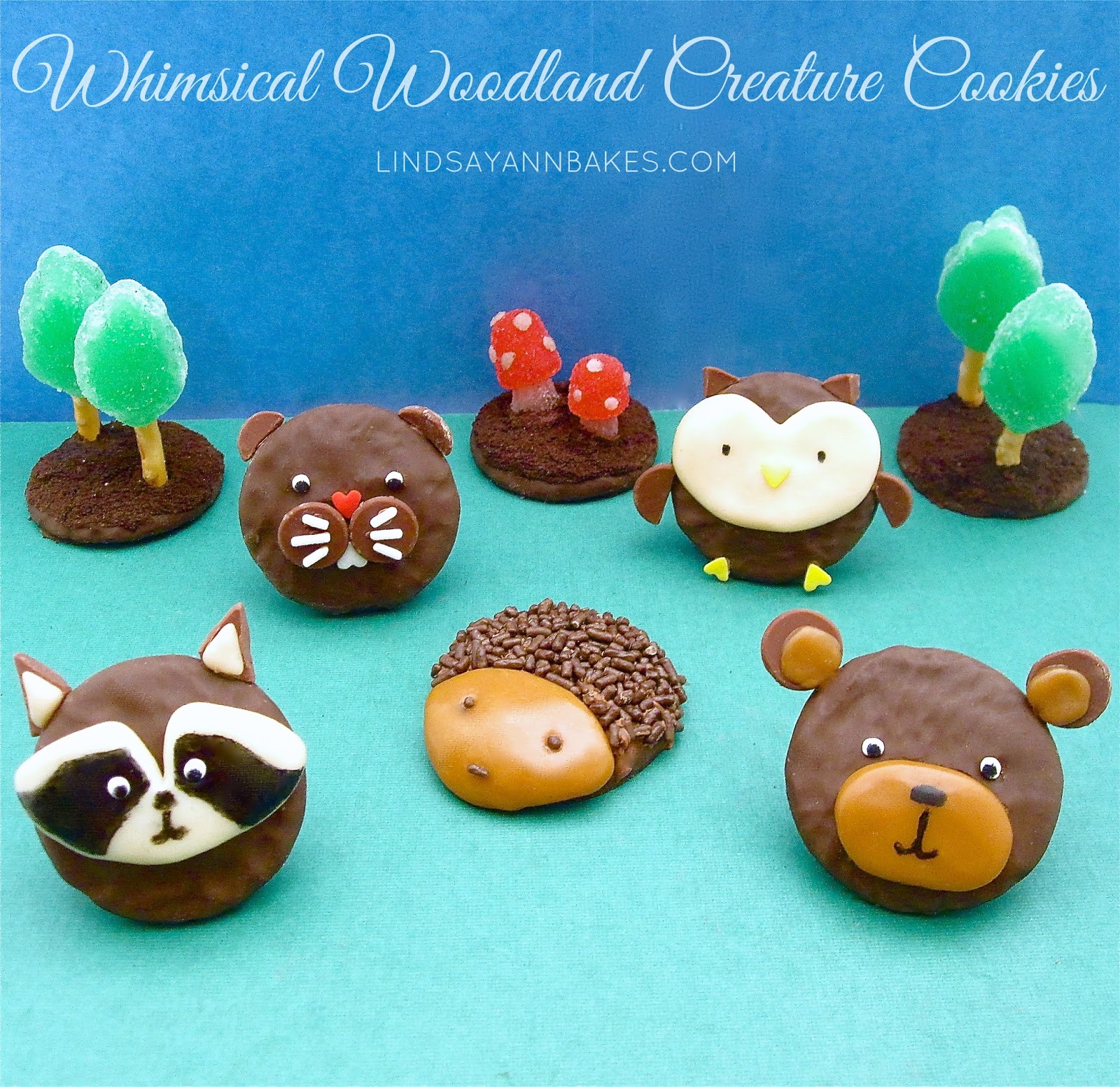 Whimsical Woodland Creature Cookies - The Lindsay Ann