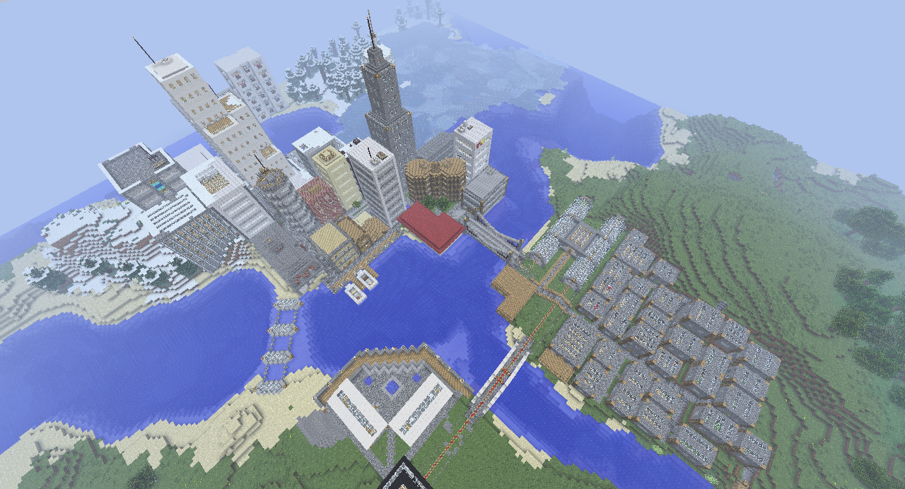 Aces City - a minecraft city: Overview