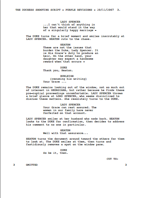 BTEC Year 13 Sophie Shepherd: Styles of Script