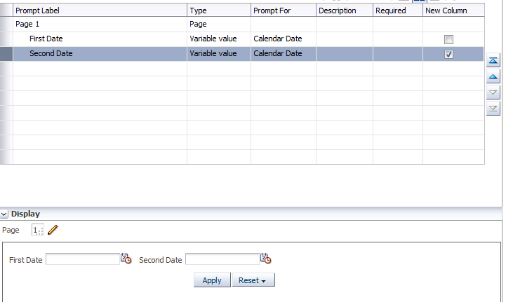 OBIEE in IL: OBIEE Prompts - 2 prompts on same column - Part 2