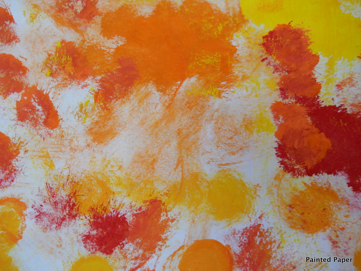 PAINTED PAPER: The Process of Painting Paper