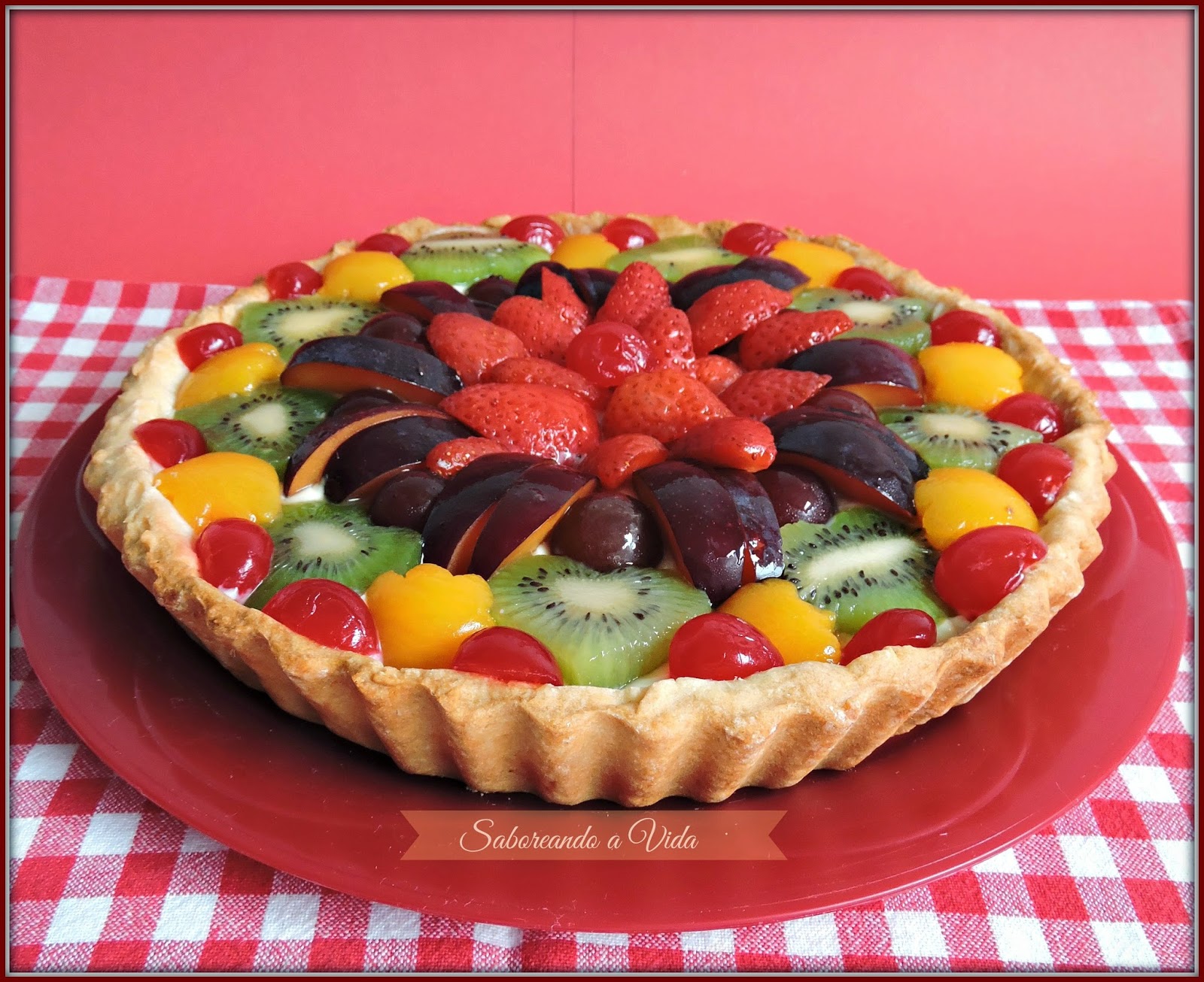 saboreando a vida: Torta de frutas