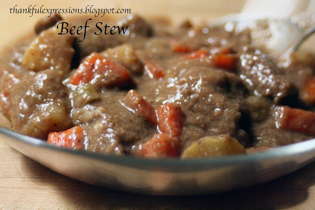 Thankful Expressions: Beef Stew