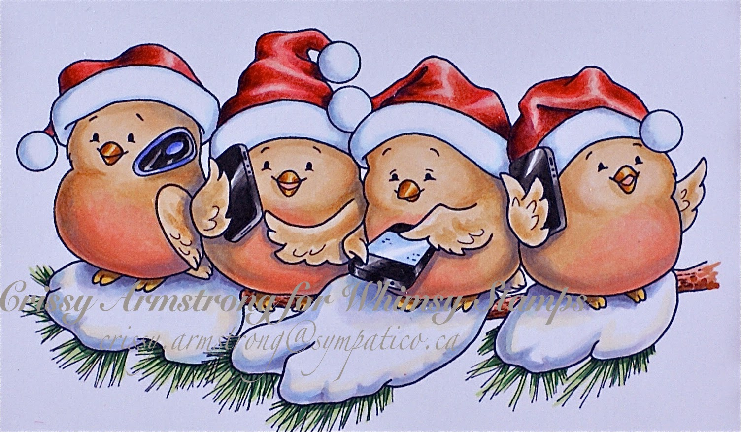 Crissy's Art & Heart: Four Calling Birds