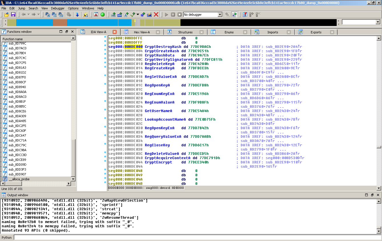 The Byte Atlas: ApiScout: Painless Windows API information recovery
