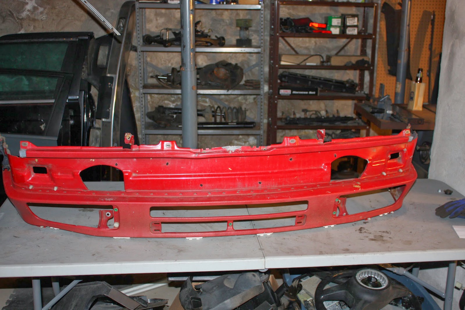 KrEvCon BMW Parts: E30 Front Sport Valance (Red)
