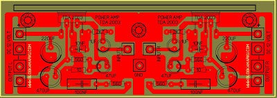 Cara Membuat Power Amplifire Stereo TDA 2003 Layout dan PCB – BLOGKAMARKU