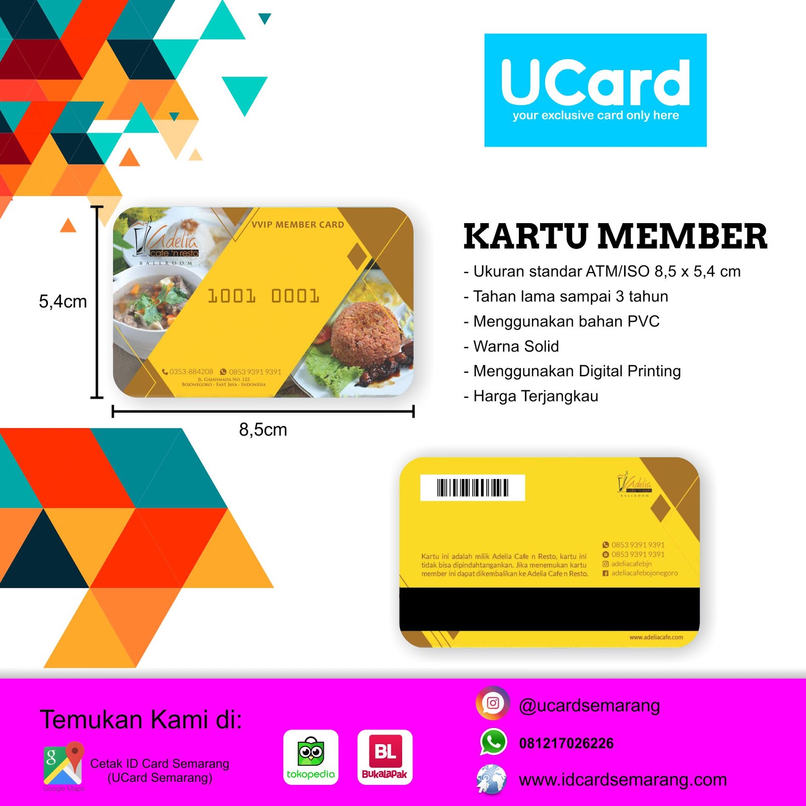Cetak ID Card Murah Semarang: Cetak Kartu Member
